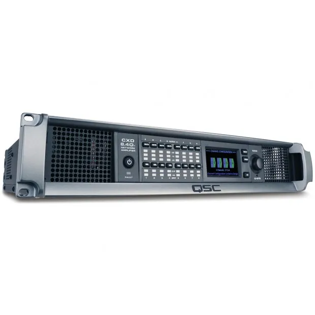 Used QSC CXD8.4QN 8-Channel Network Controlled Amplifier | Gearsupply ...